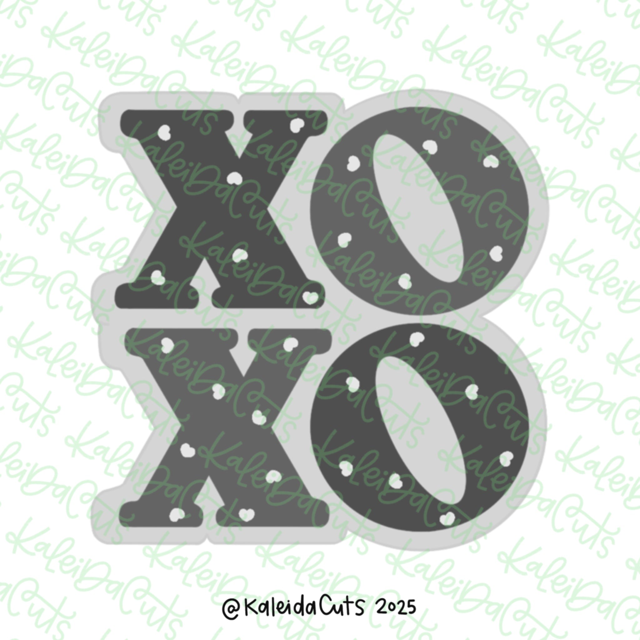 Simple XoXo Cookie Cutter – KaleidaCuts