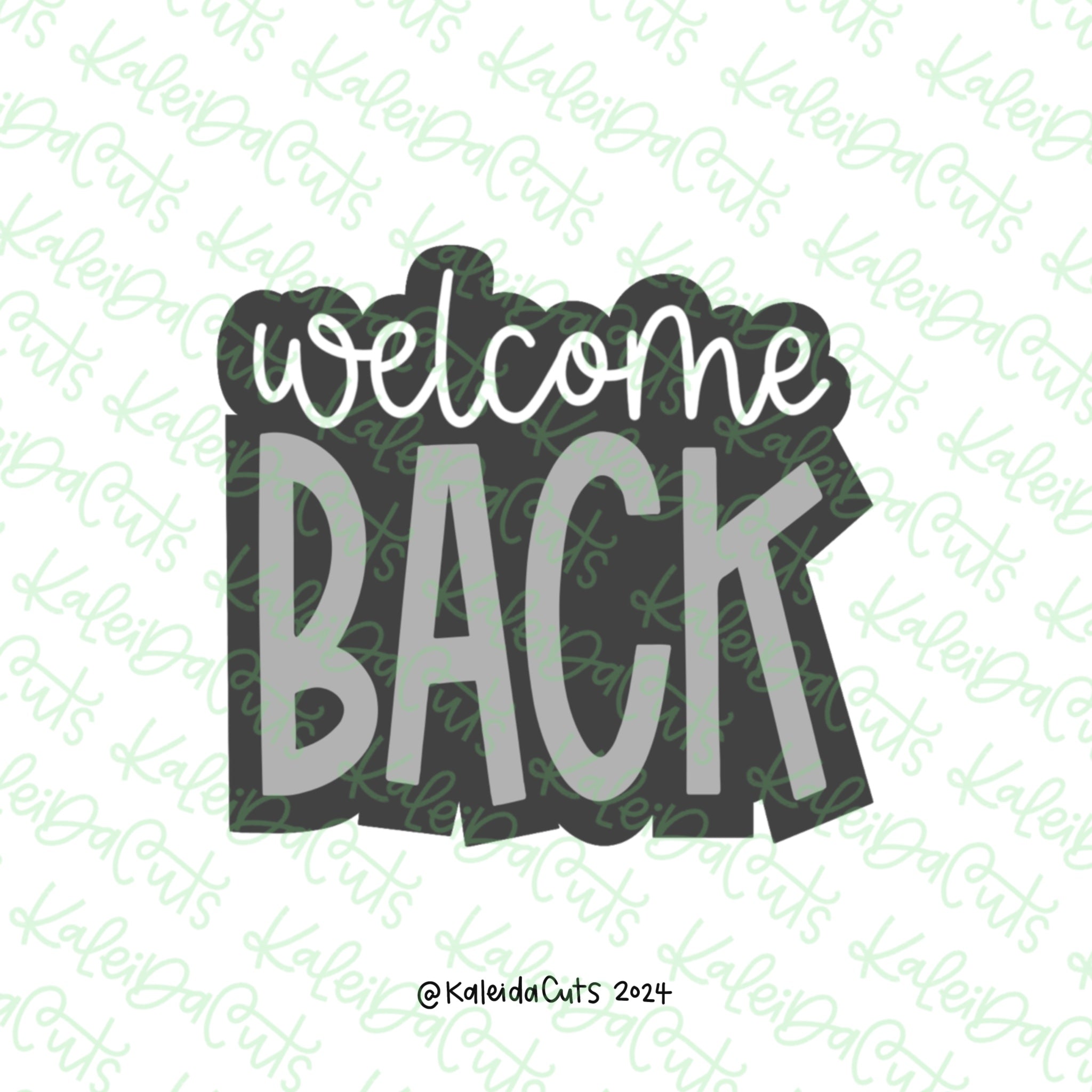 Square Welcome Back Cookie Cutter – KaleidaCuts