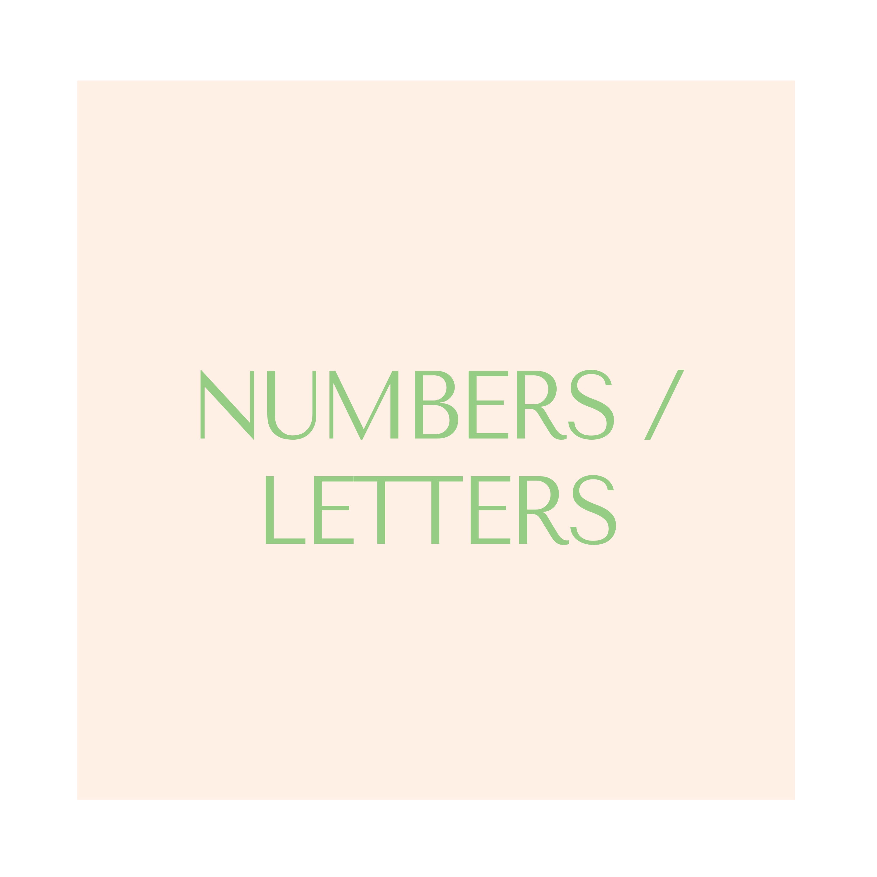Numbers / Letters – KaleidaCuts