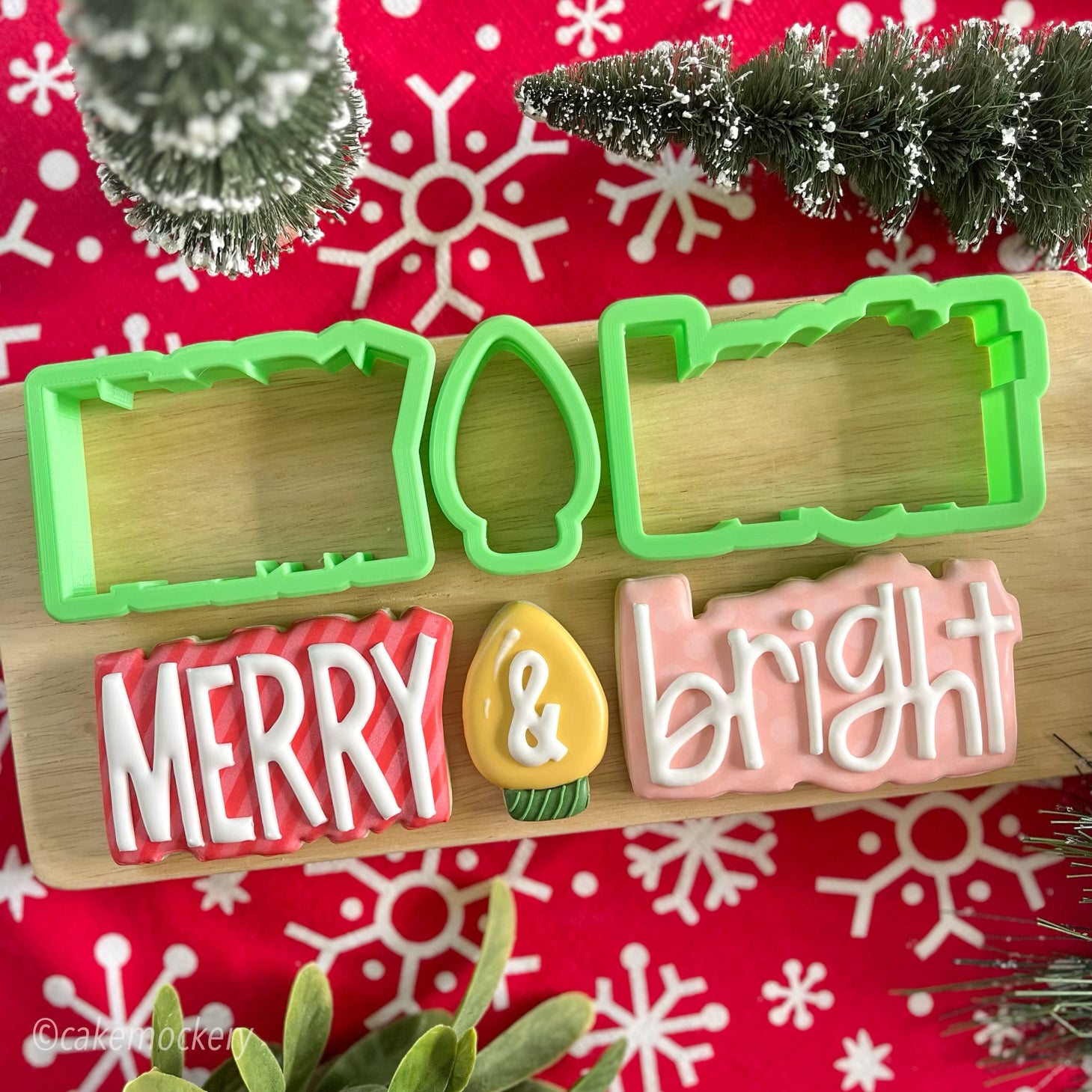 Skinny Merry and Bright Cookie Cutter Set of 3 – KaleidaCuts