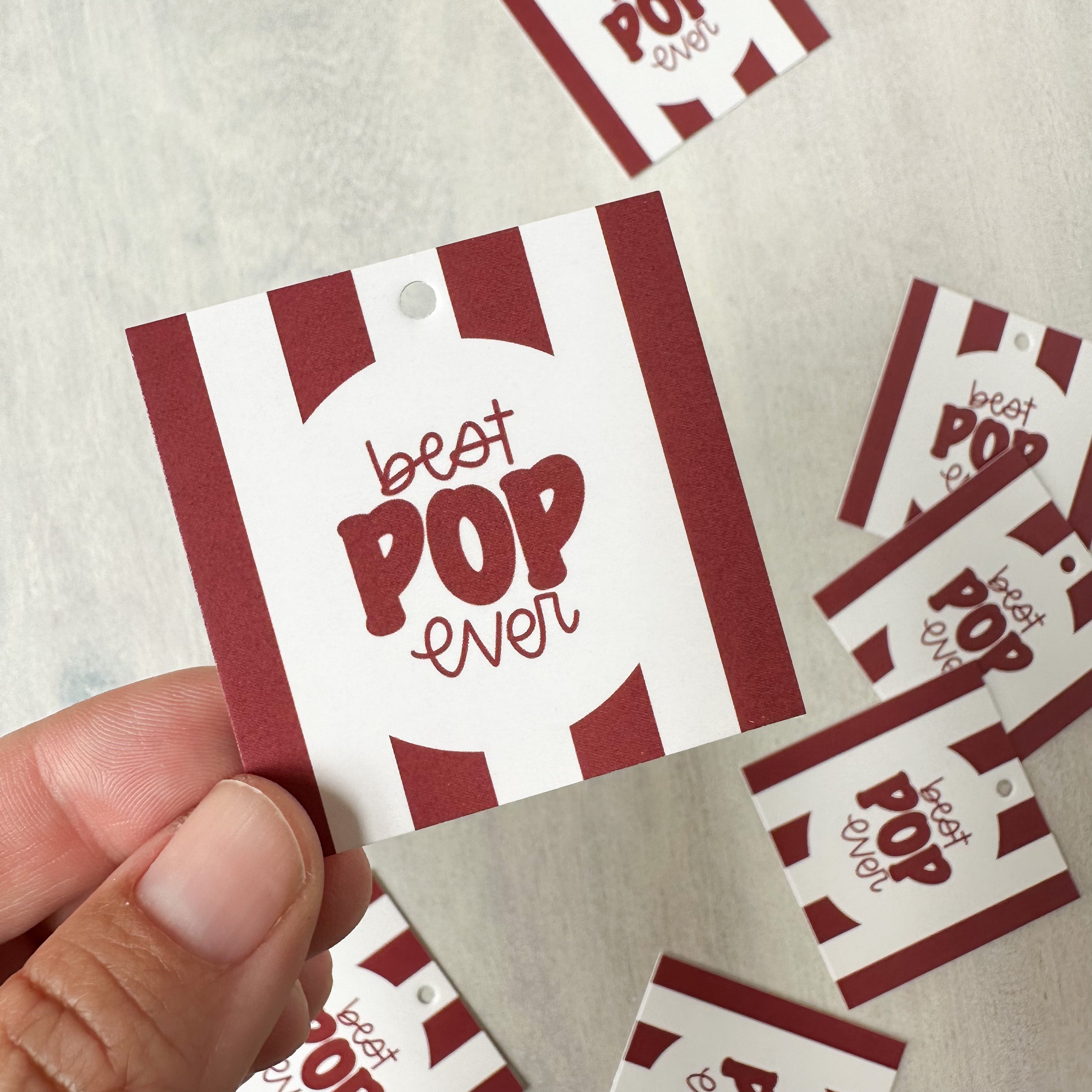 Best Pop Ever 2” x 2” Printed Tags: Set of 25 – KaleidaCuts