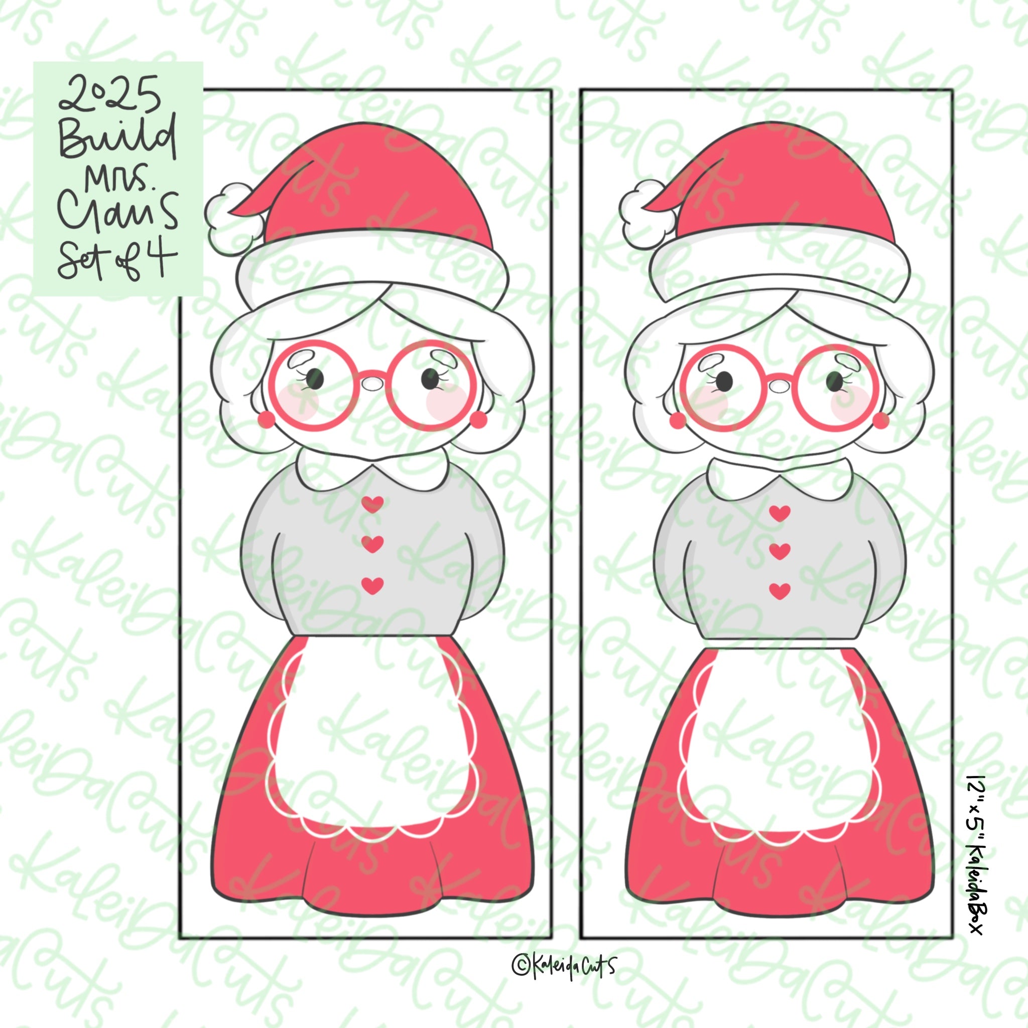 2025 Build Mrs Claus Cookie Cutters Set of 4 – KaleidaCuts