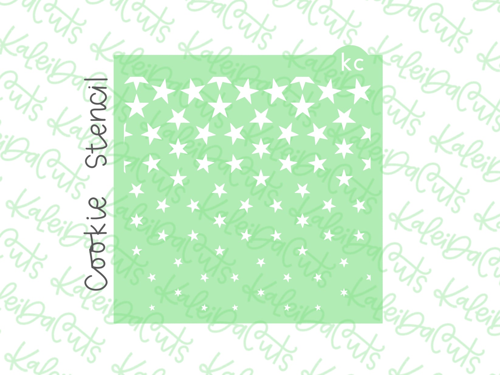 Falling Star Pattern Stencil – KaleidaCuts