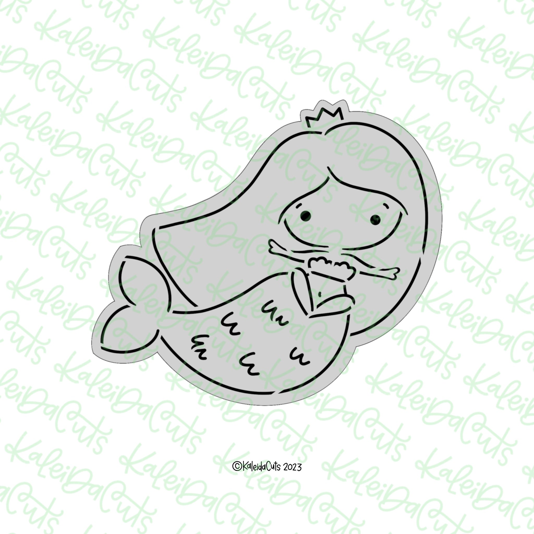 Whimsical Mermaid Emily Cookie Cutter – KaleidaCuts