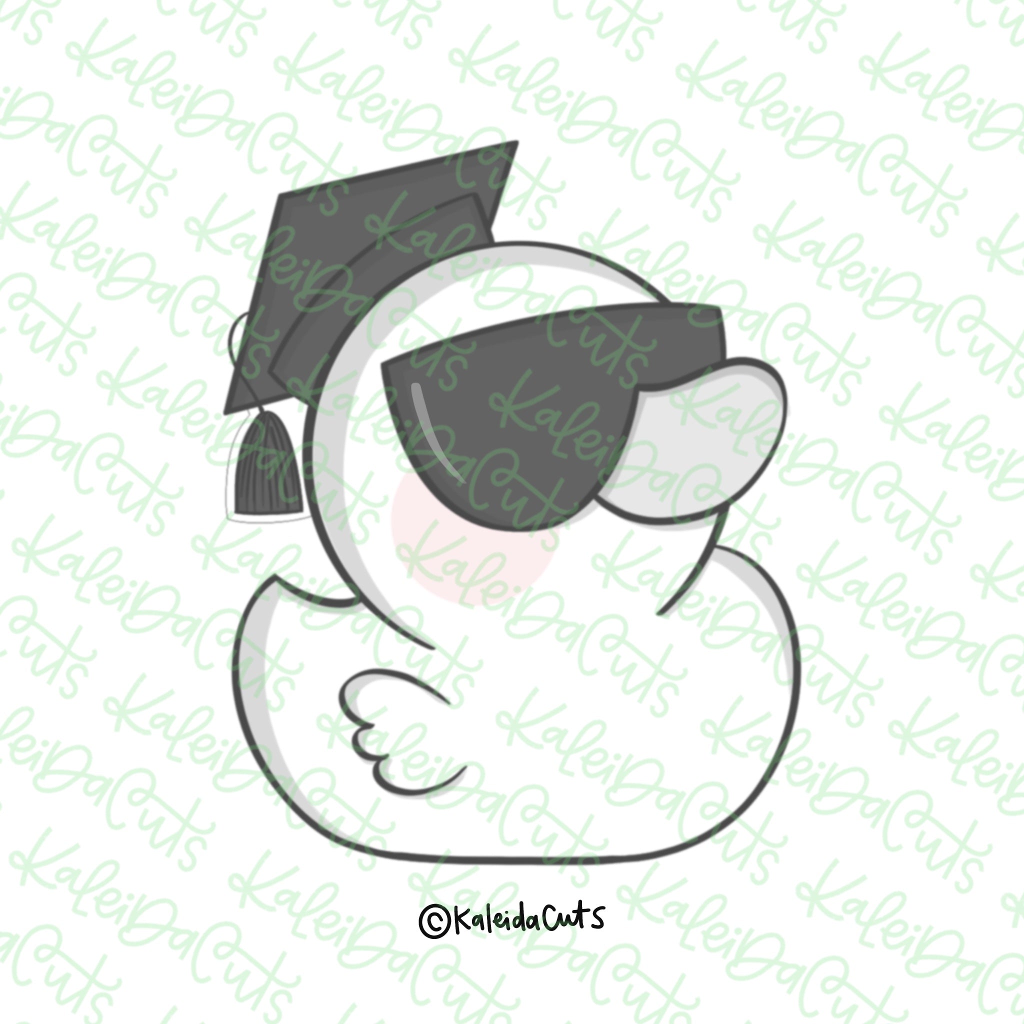 Grad Duck Cookie Cutter – KaleidaCuts