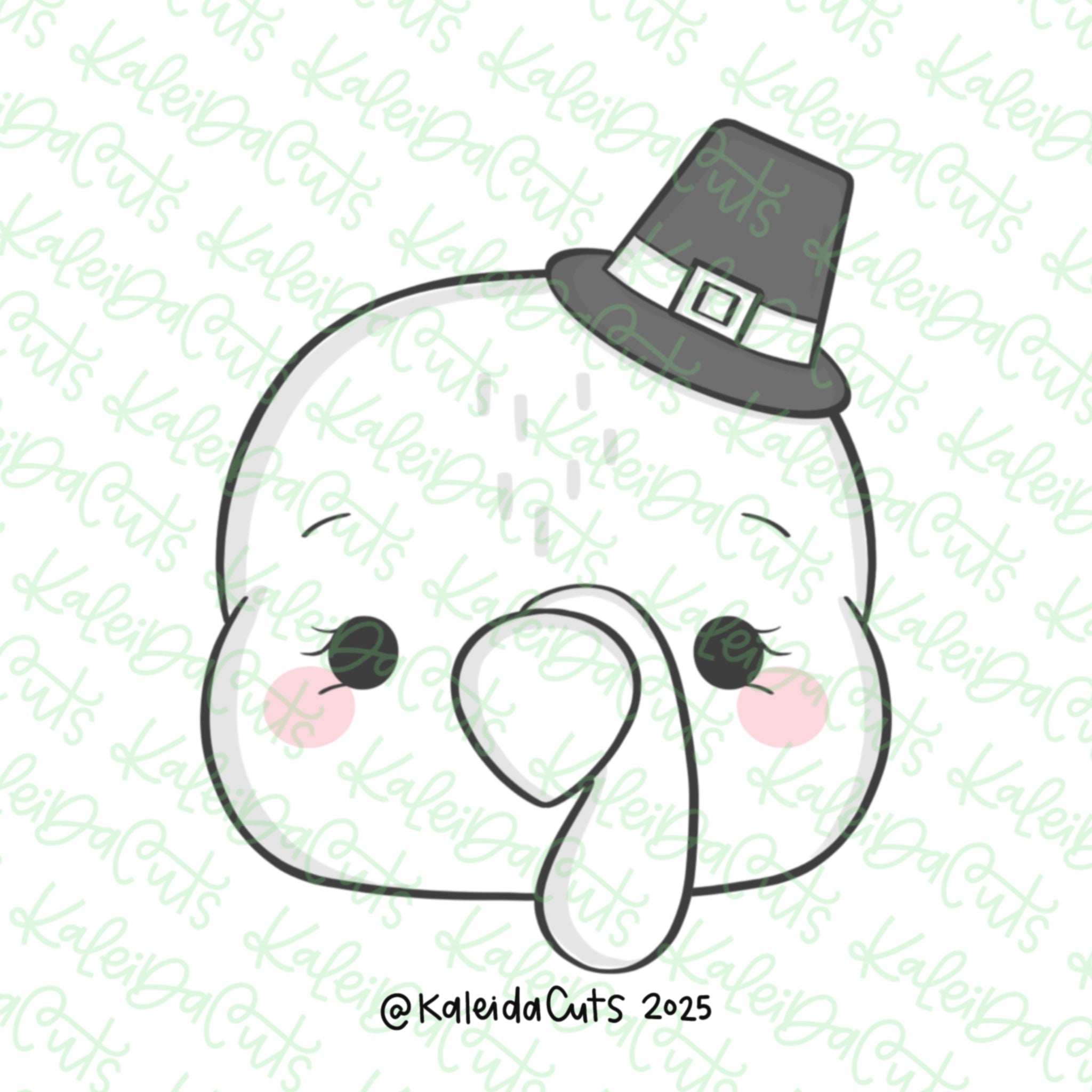 Gobble Turkey Face Cookie Cutter – KaleidaCuts