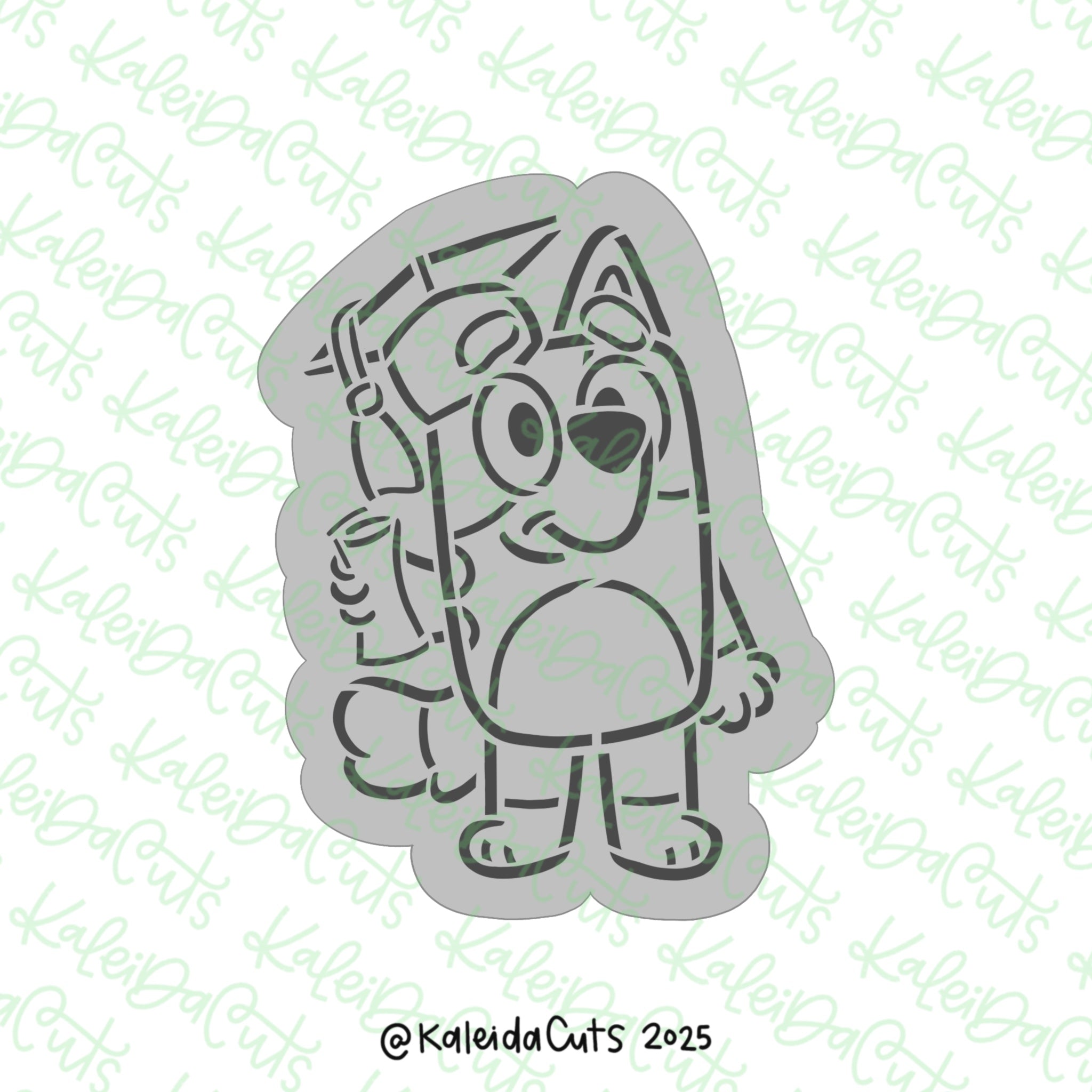 PYO Blue Pup Grad Cookie Cutter – KaleidaCuts