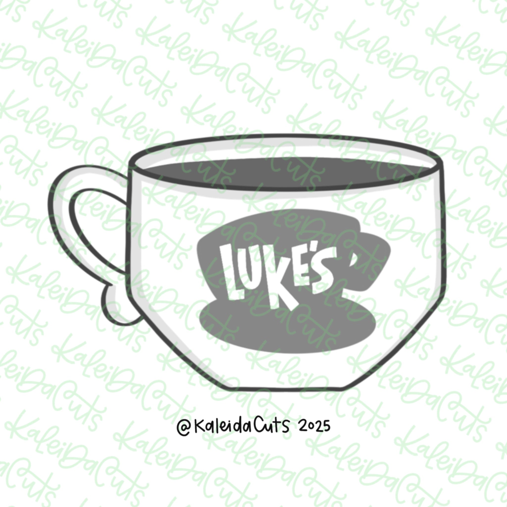 Luke Coffee Cookie Cutter – KaleidaCuts