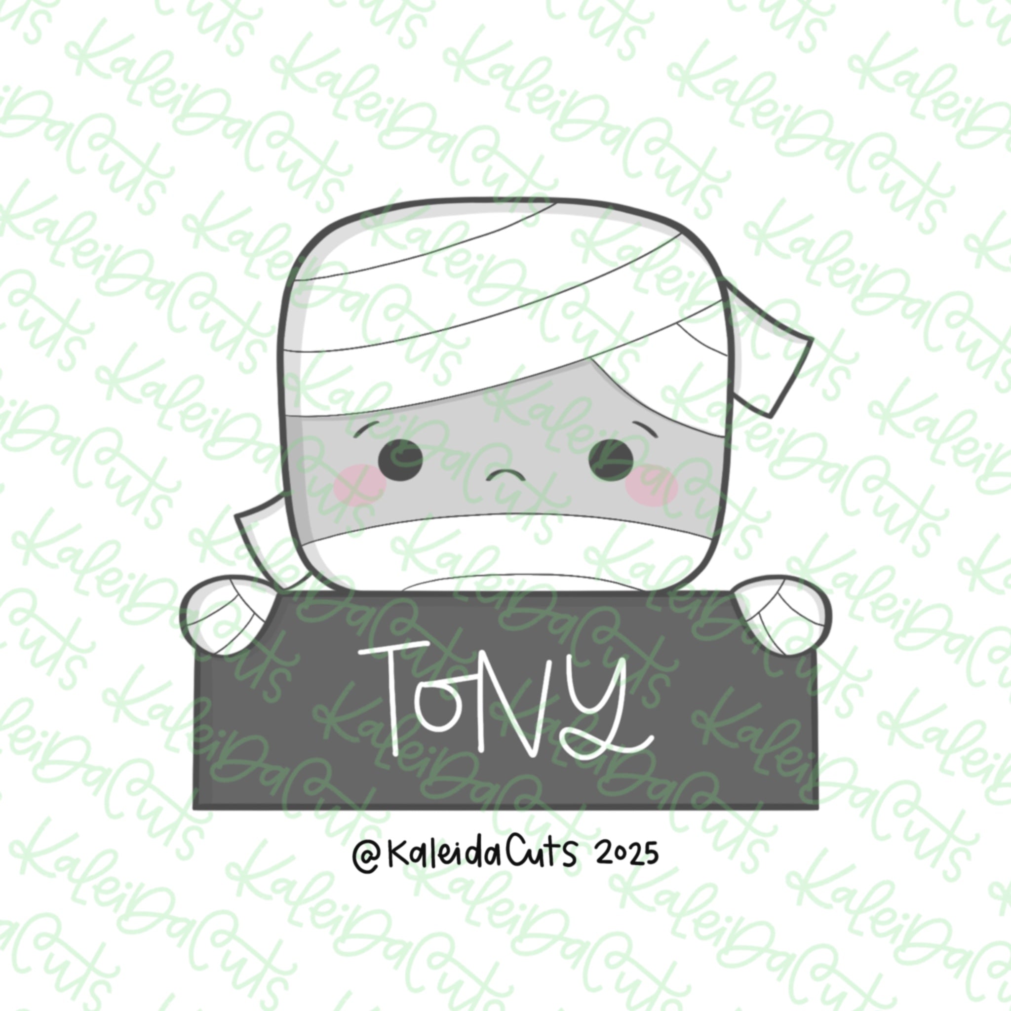 Mummy Plaque 2 Cookie Cutter – KaleidaCuts