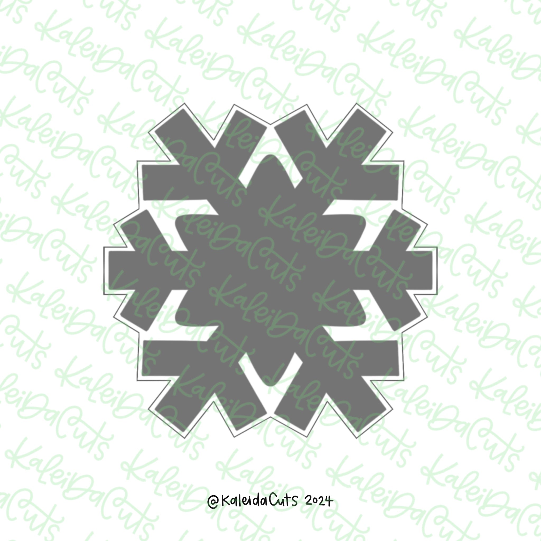 Chunky Snowflake Cookie Cutter – KaleidaCuts