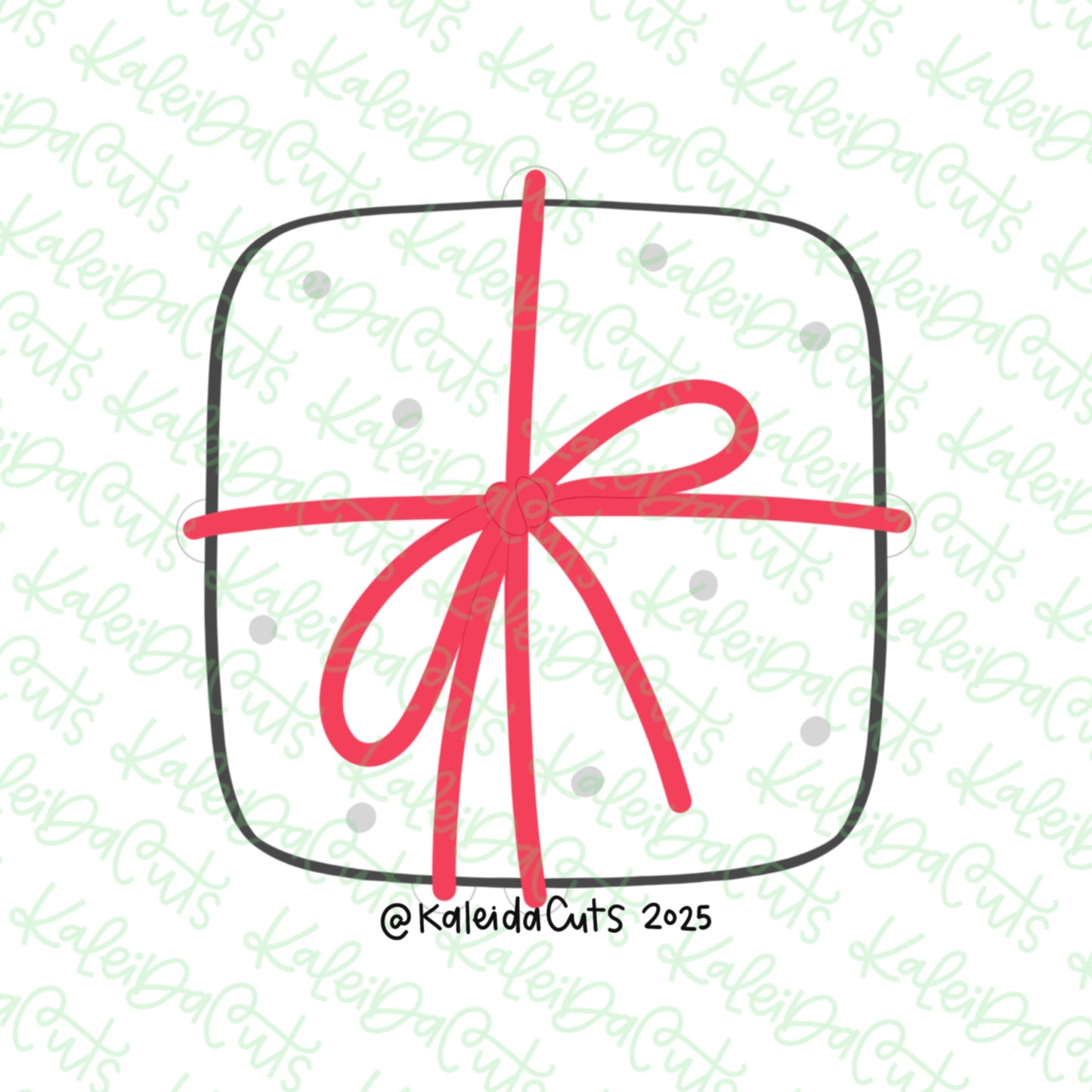 Simple Wrapped Present Cookie Cutter – KaleidaCuts