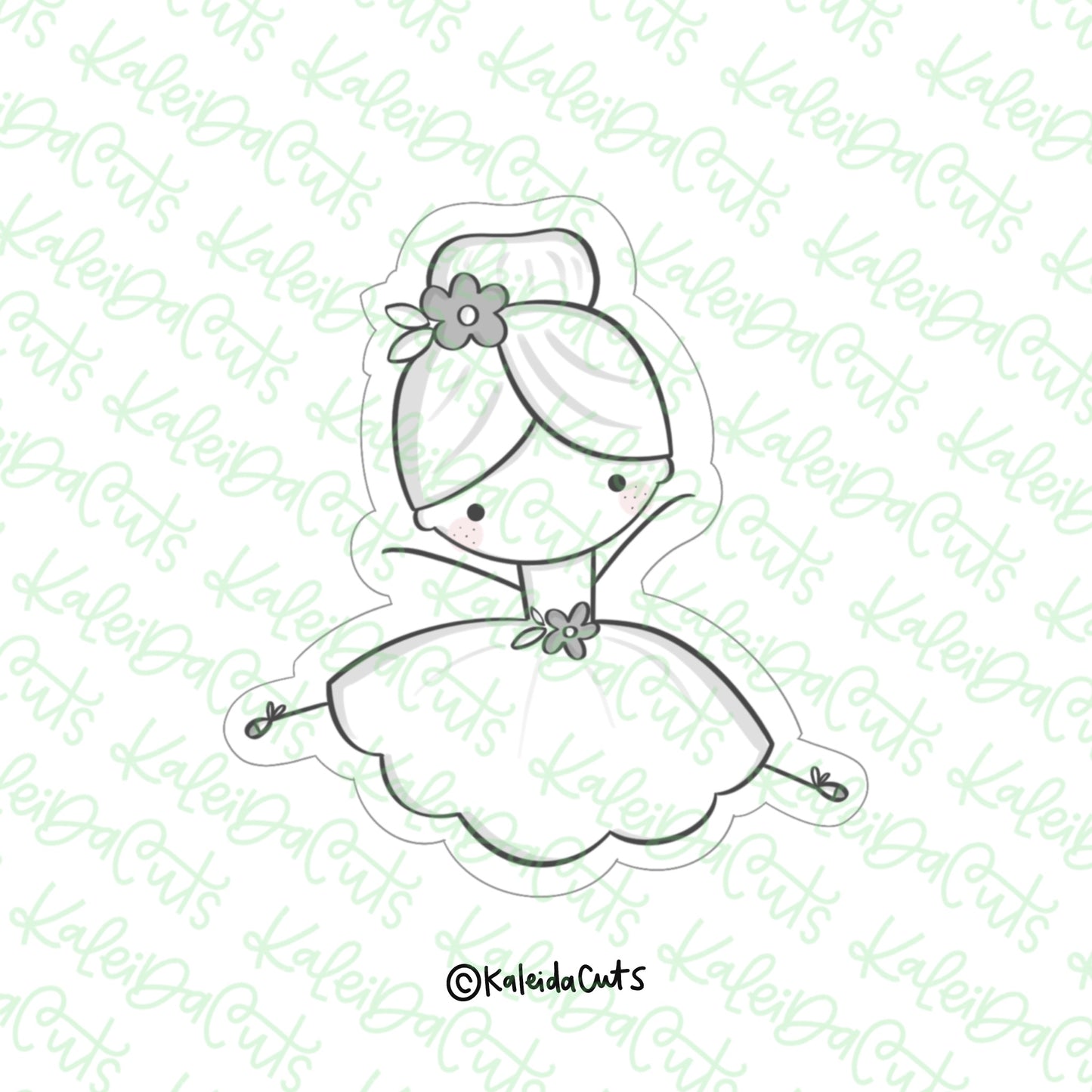 Ballerina Lauren Cookie Cutter – KaleidaCuts