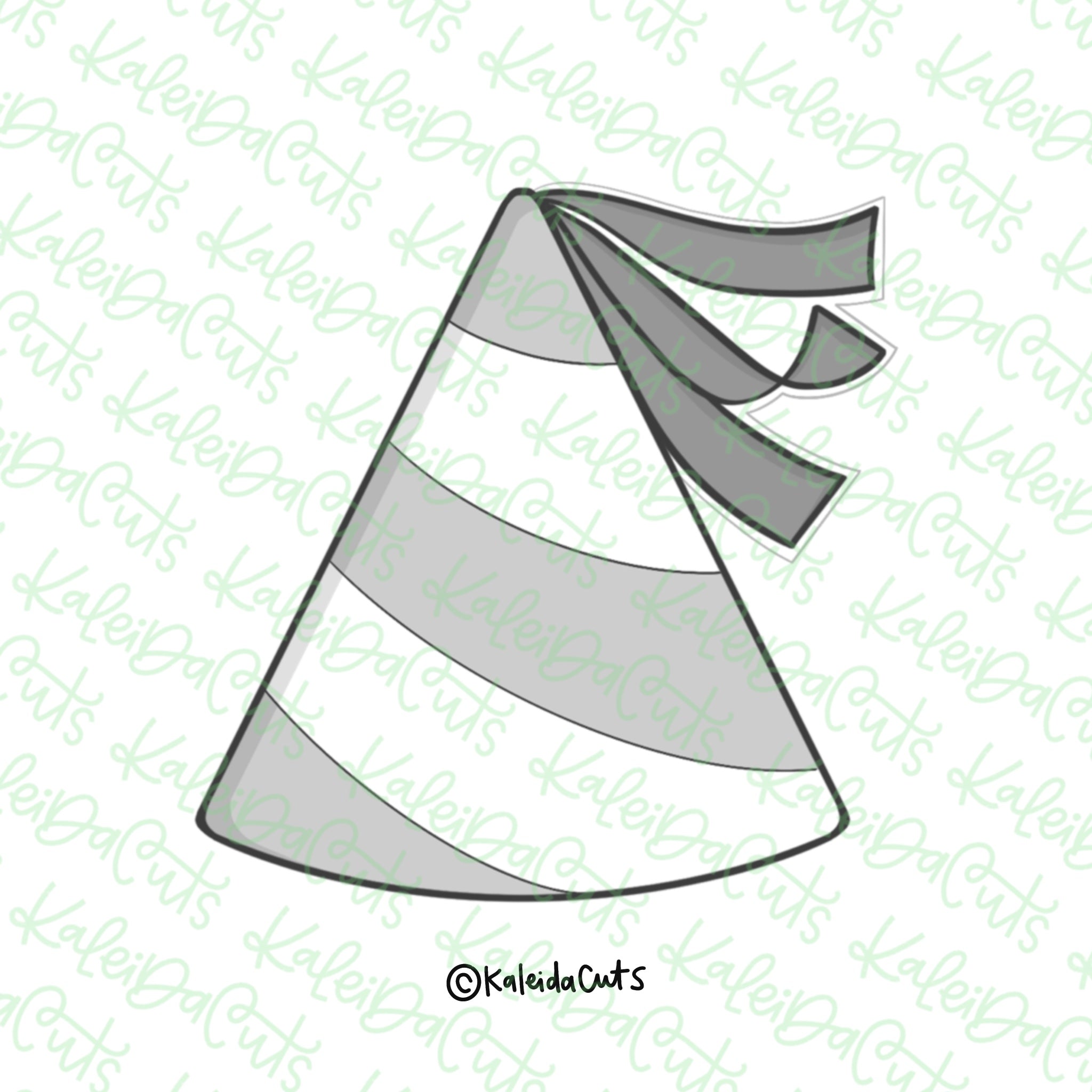 Square Birthday Hat Cookie Cutter – KaleidaCuts