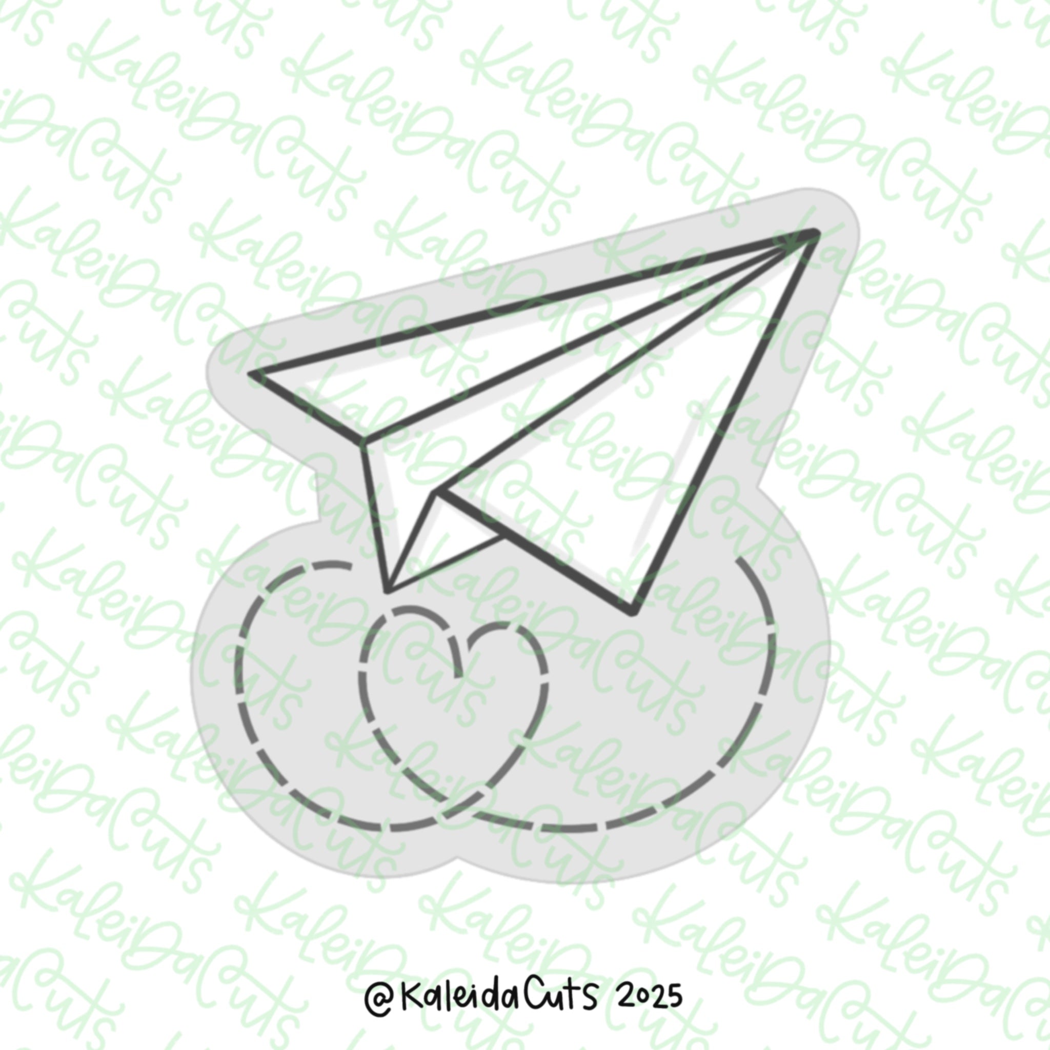 Love Paper Plane Cookie Cutter – KaleidaCuts