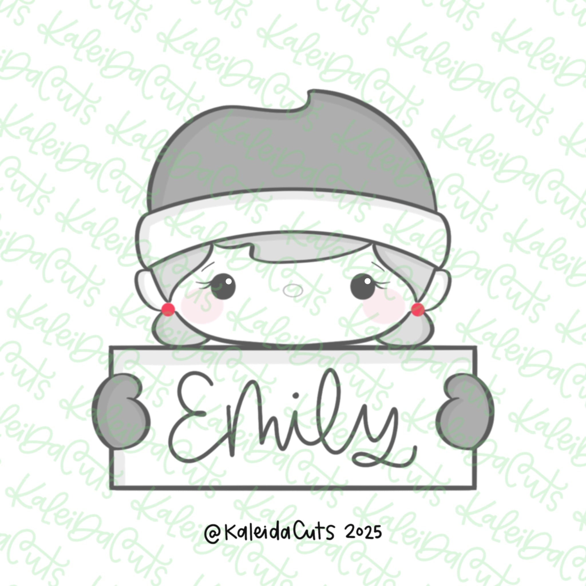 2025 Elf Girl Plaque Cookie Cutter – KaleidaCuts