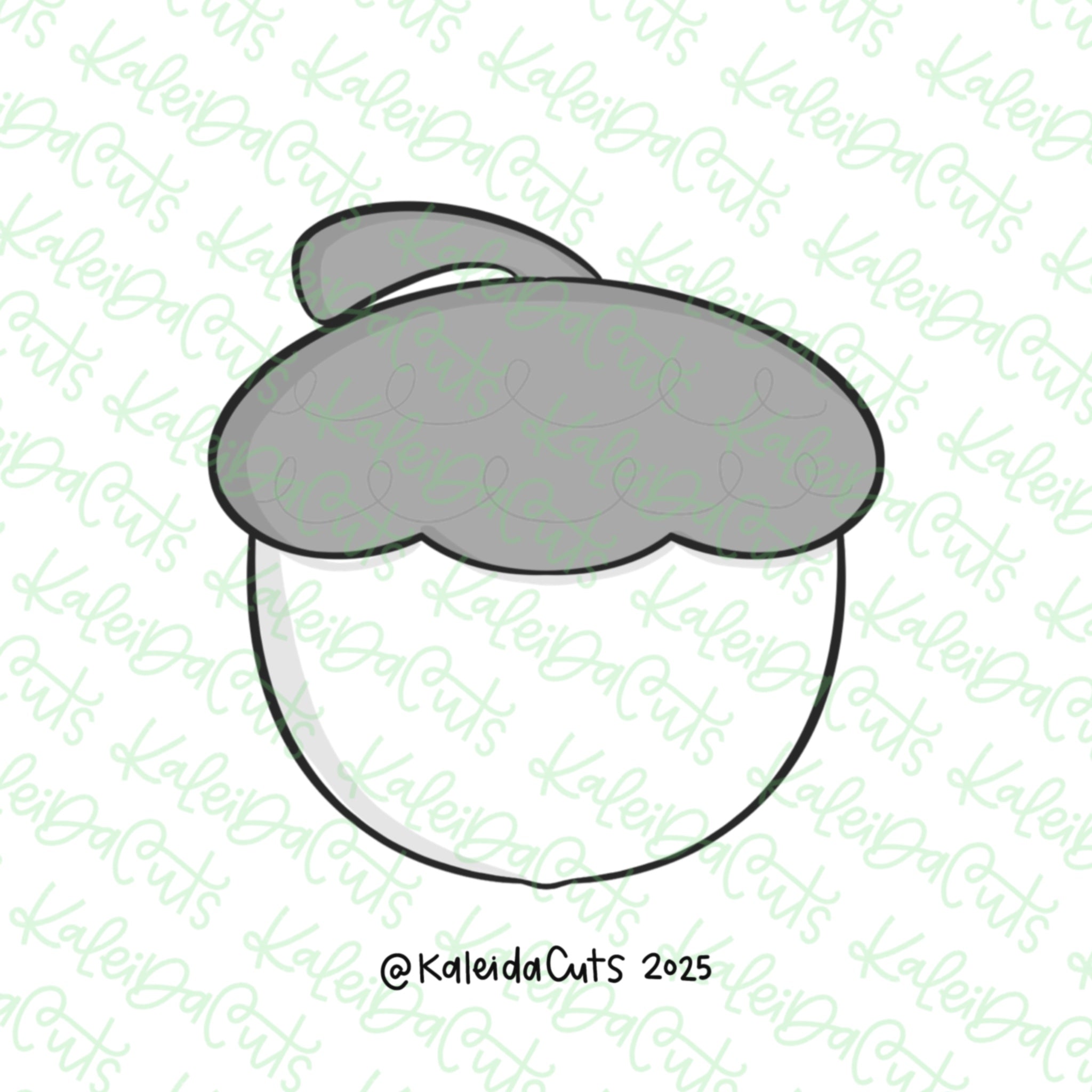 Simple Acorn Cookie Cutter – KaleidaCuts