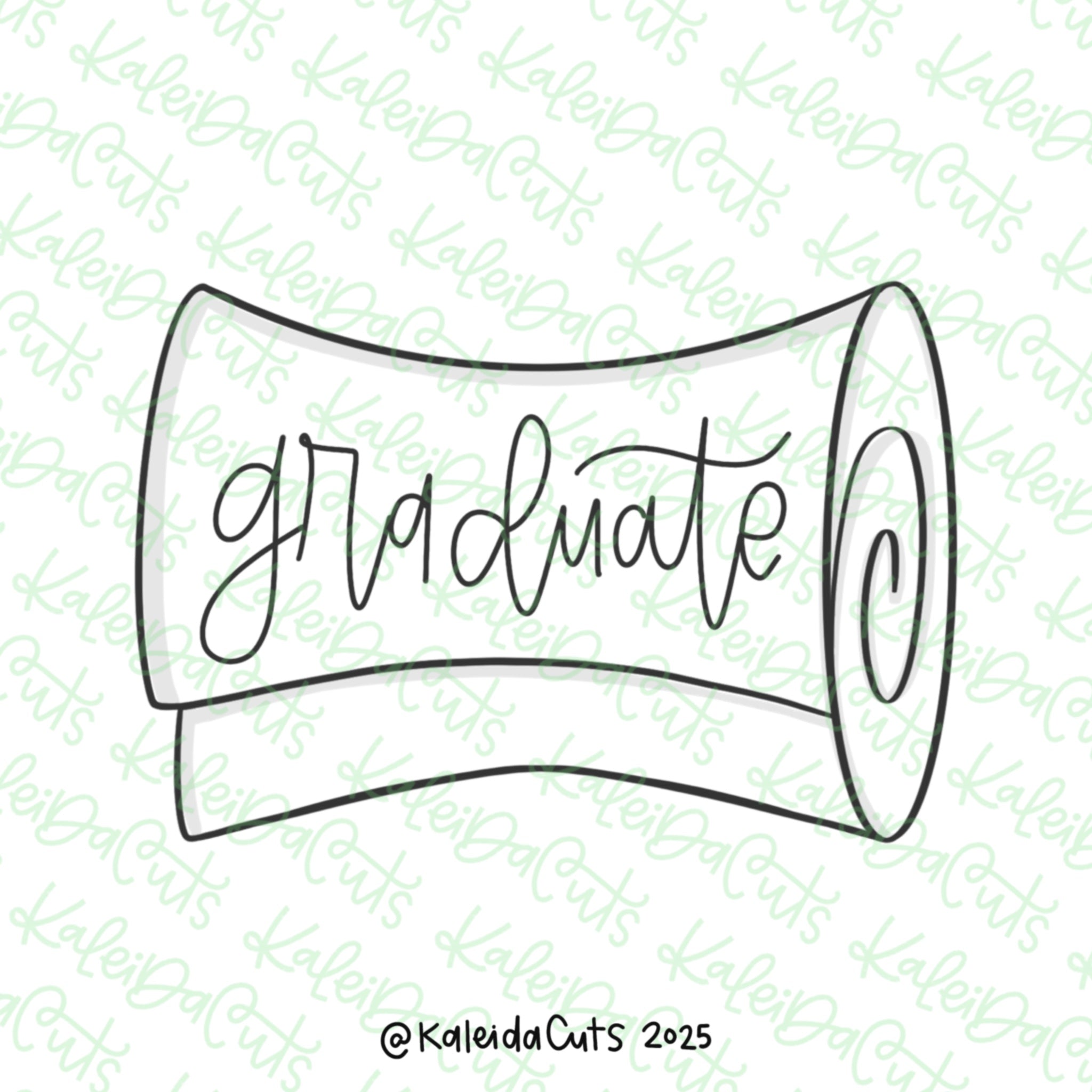 Grad Classic Diploma Cookie Cutter – KaleidaCuts