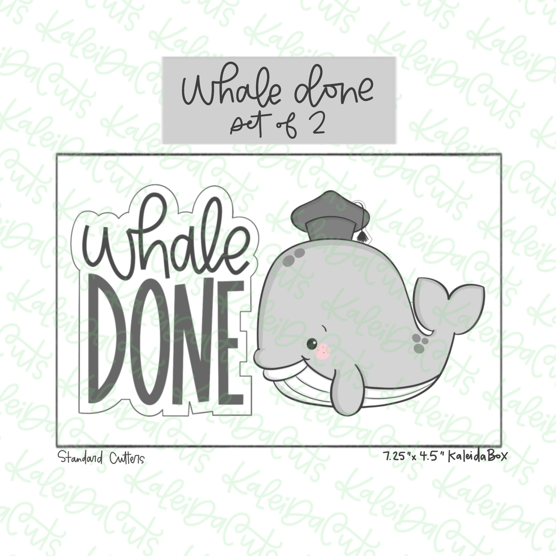 Whale Done Cookie Cutter Set of 2 – KaleidaCuts