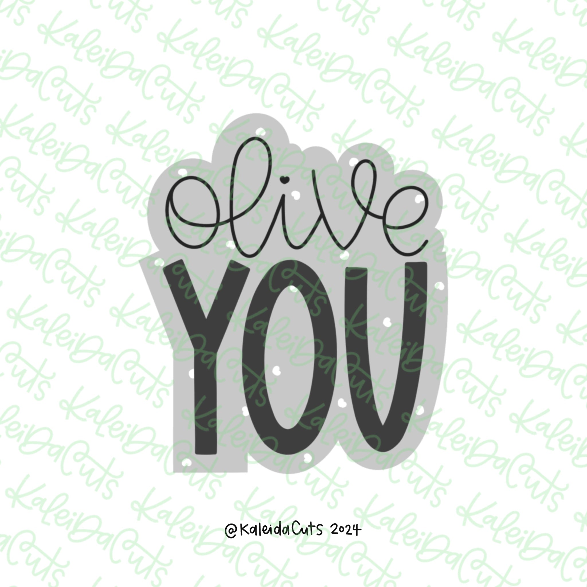 Olive You Cookie Cutter – KaleidaCuts
