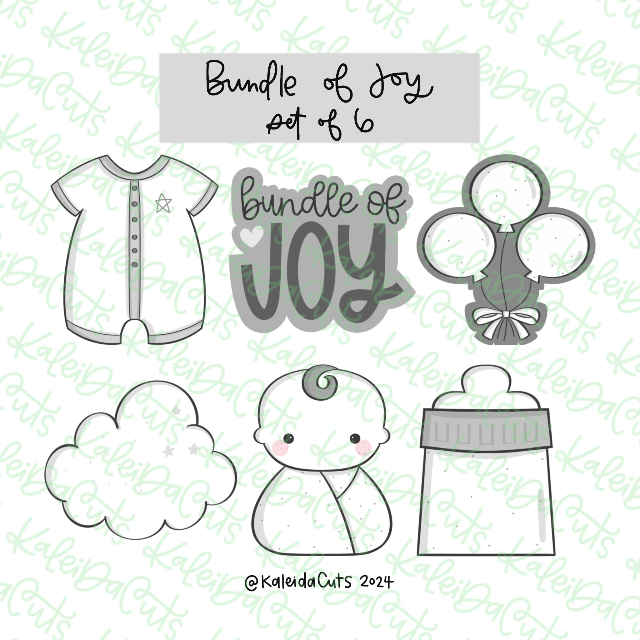 Bundle of Joy Cookie Cutter Set of 6 – KaleidaCuts