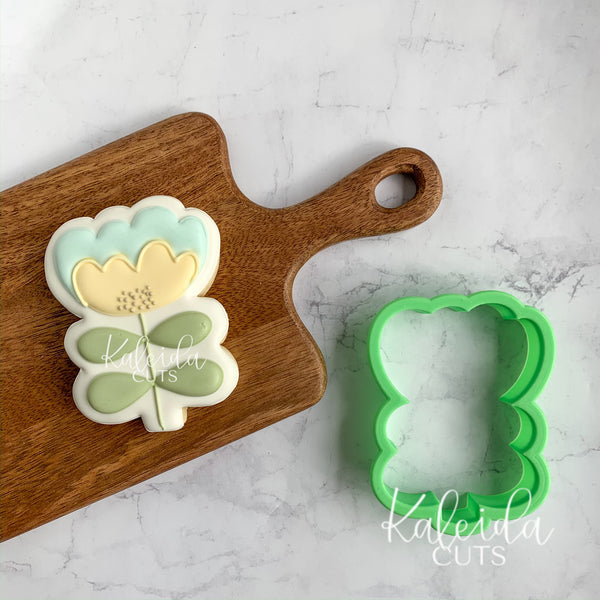 Tall Funky Flower Cookie Cutter - KaleidaCuts