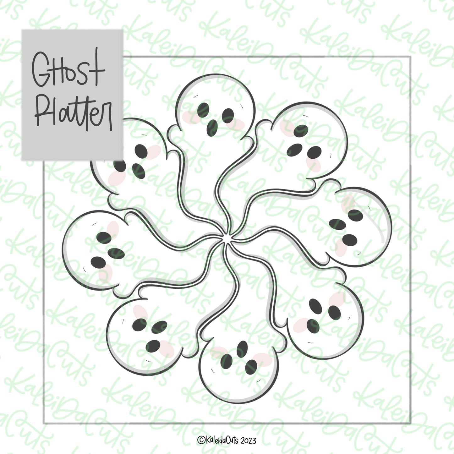Ghost Platter Cookie Cutter – KaleidaCuts