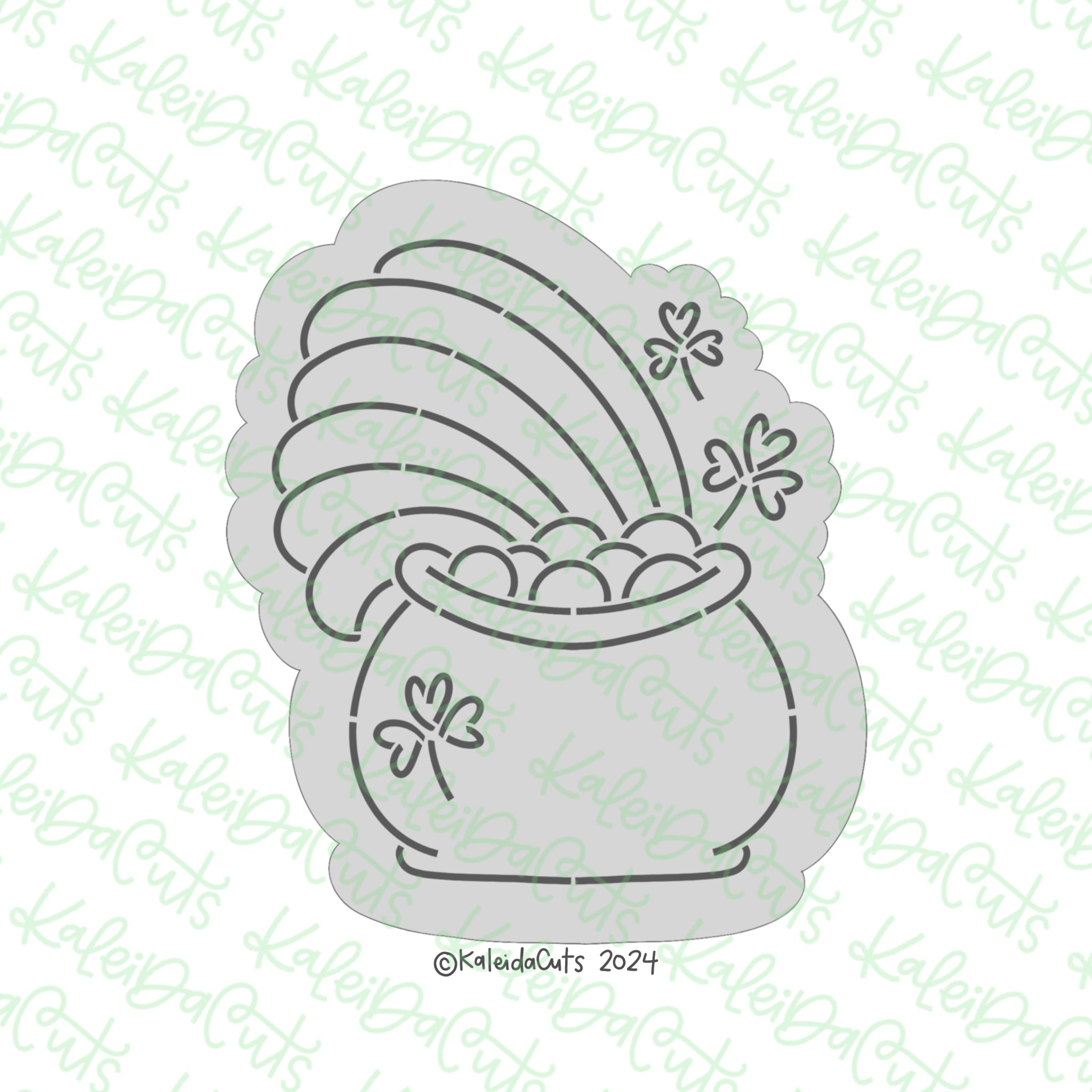 PYO Pot of Rainbows Cookie Cutter – KaleidaCuts