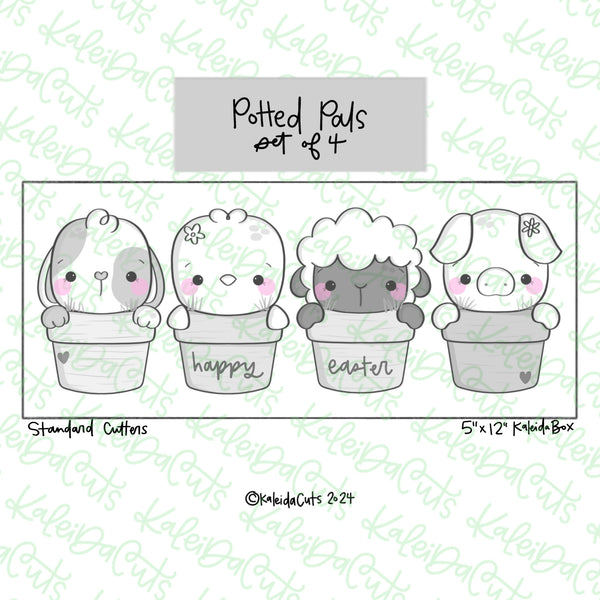 Potted Pals Cookie Cutter Set of 4 – KaleidaCuts