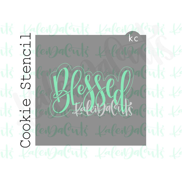 Blessed Stencil - KaleidaCuts