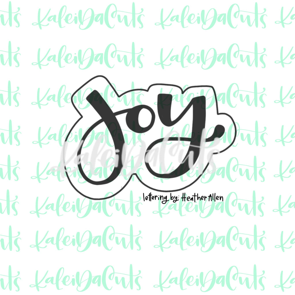 Joy Lettering Cookie Cutter - KaleidaCuts