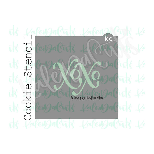 4" XOXO Stencil - KaleidaCuts