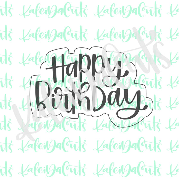 Happy Birthday 2 Lettering Cookie Cutter - KaleidaCuts