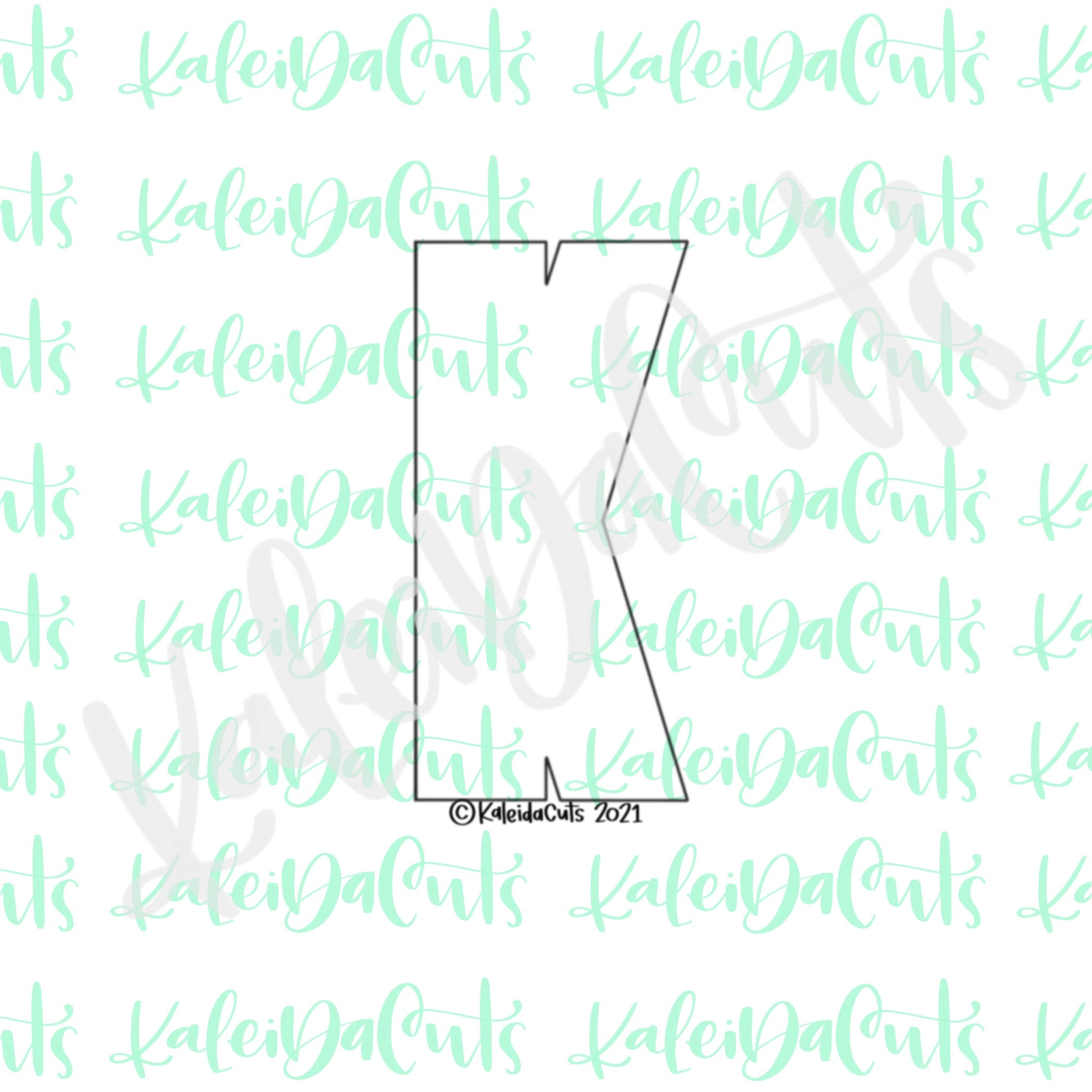 Tall Letter K Cookie Cutter – KaleidaCuts