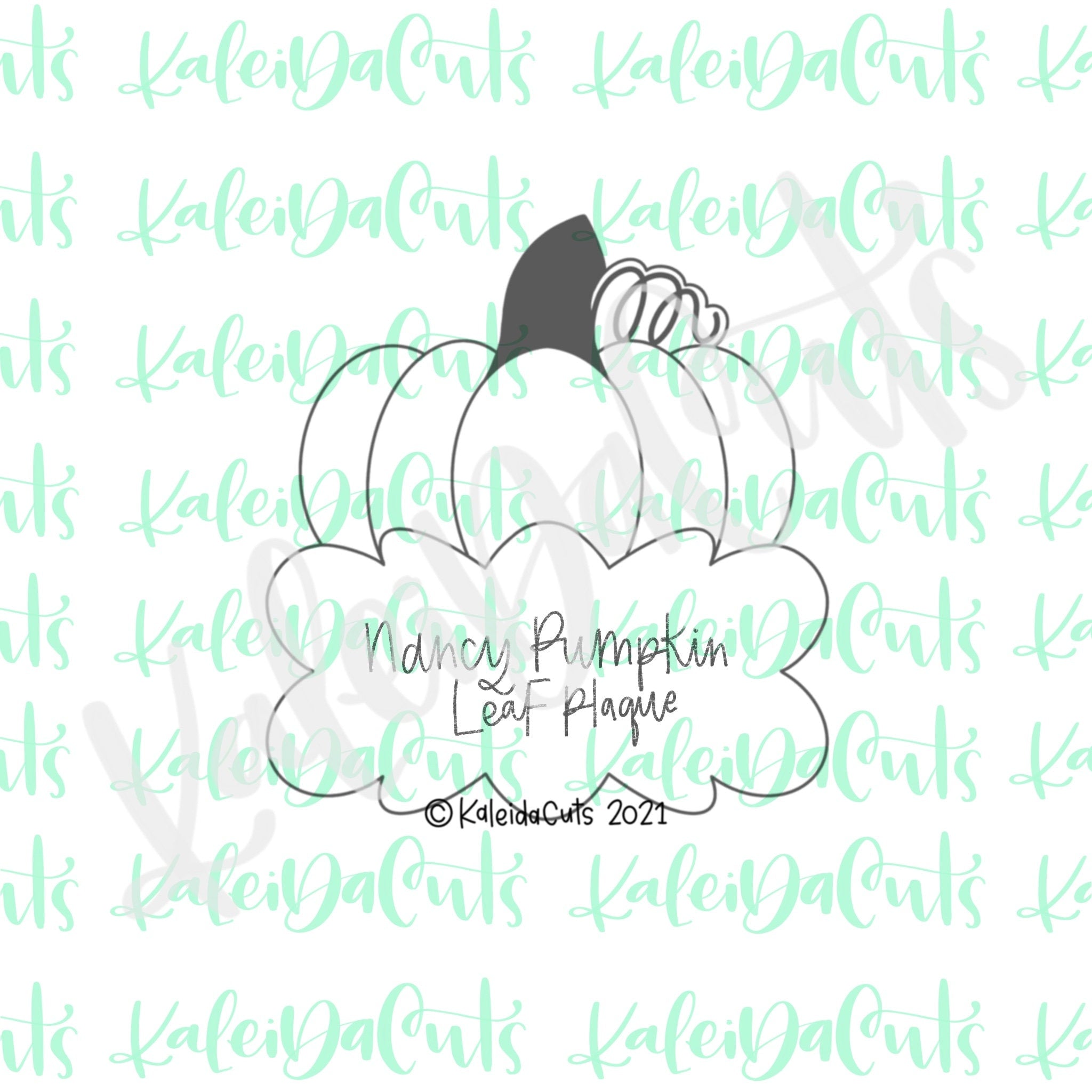 Nancy Pumpkin Leaf Plaque Cookie Cutter – KaleidaCuts