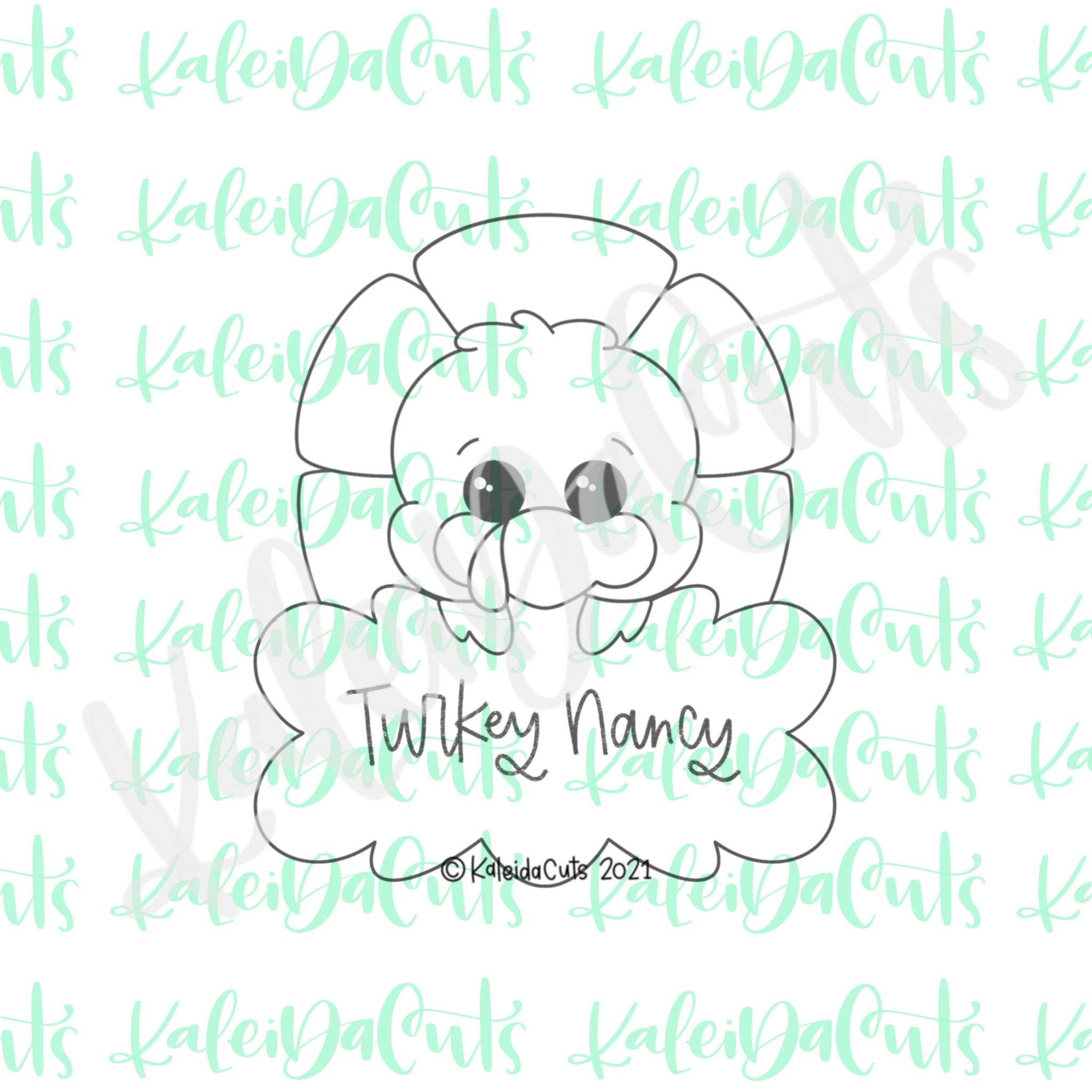 Turkey Nancy Cookie Cutter – KaleidaCuts