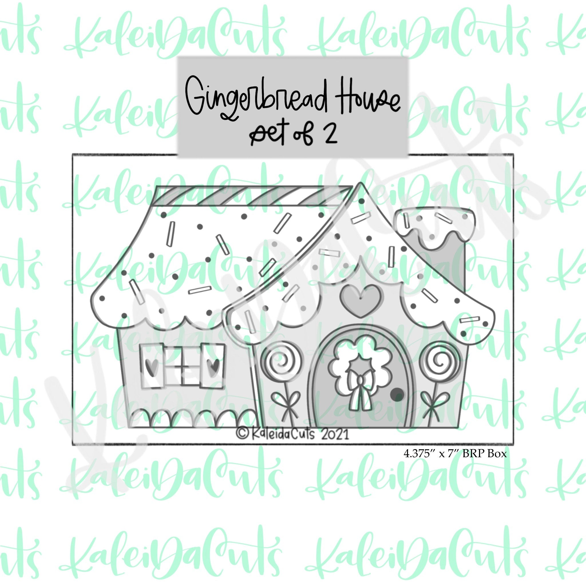 Gingy House Set of 2 Cookie Cutters – KaleidaCuts