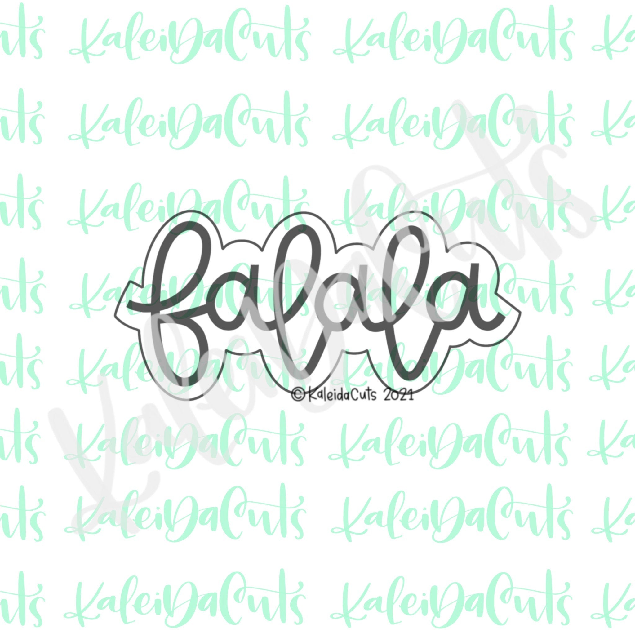 FaLaLa Lettering Cookie Cutter – KaleidaCuts