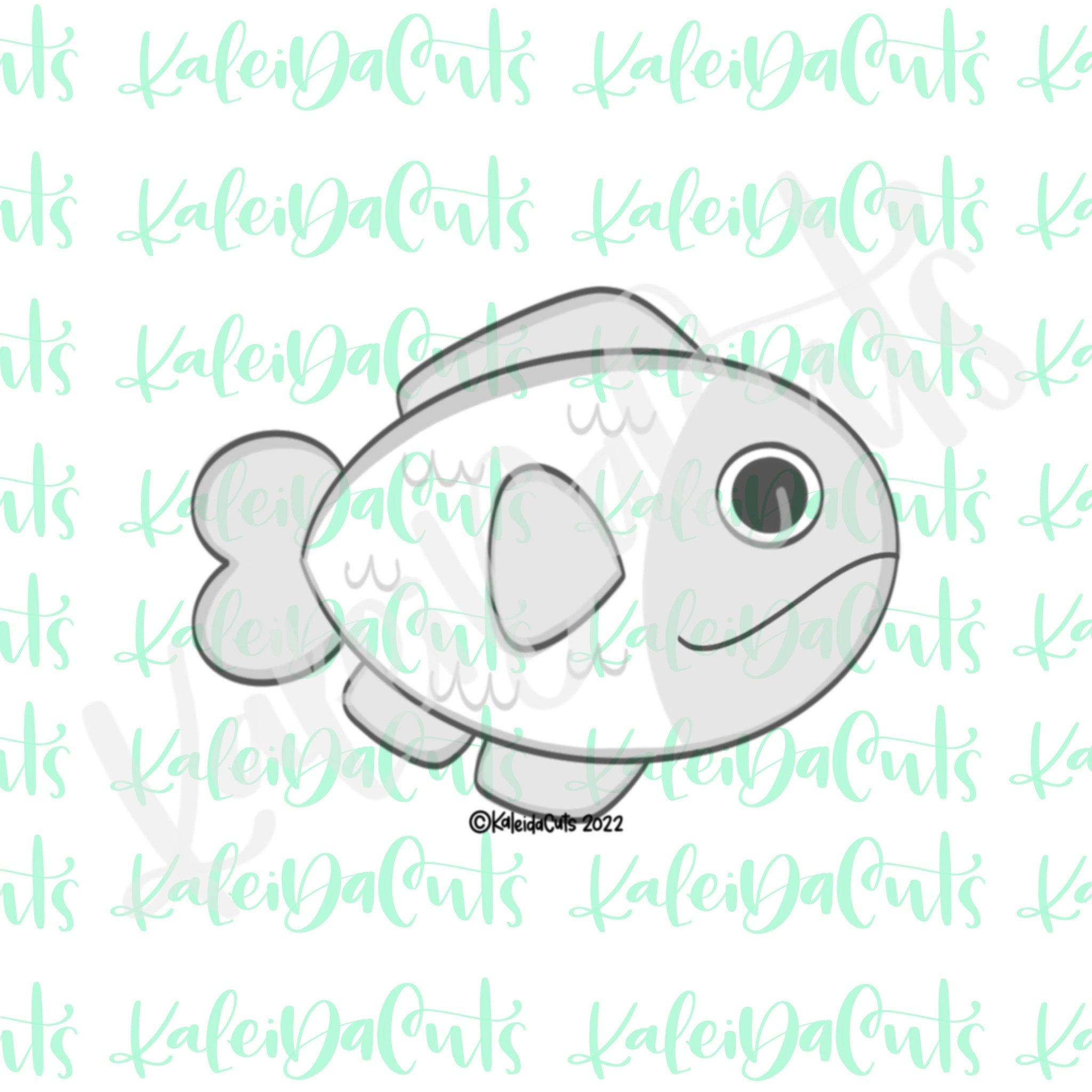 Hooked Fish Cookie Cutter – KaleidaCuts