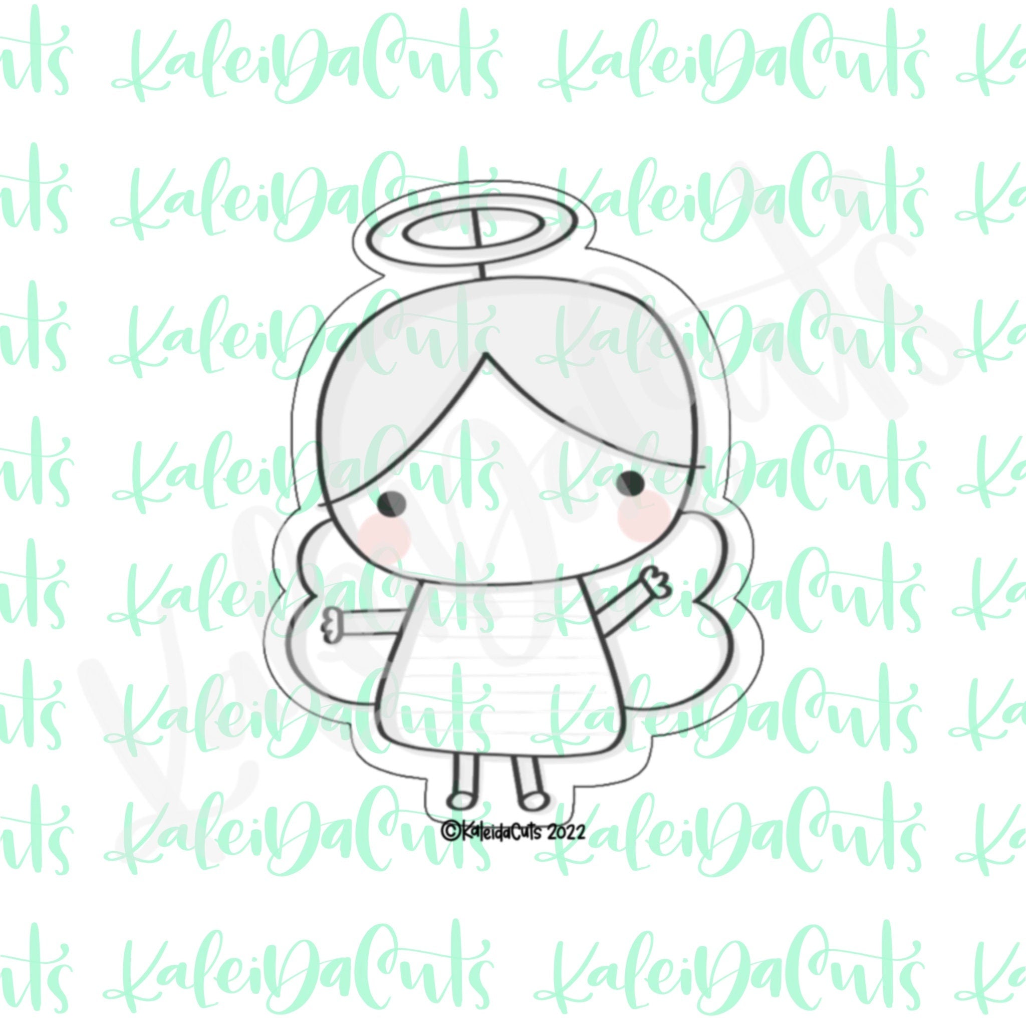 Modern Nativity Angel Cookie Cutter – KaleidaCuts