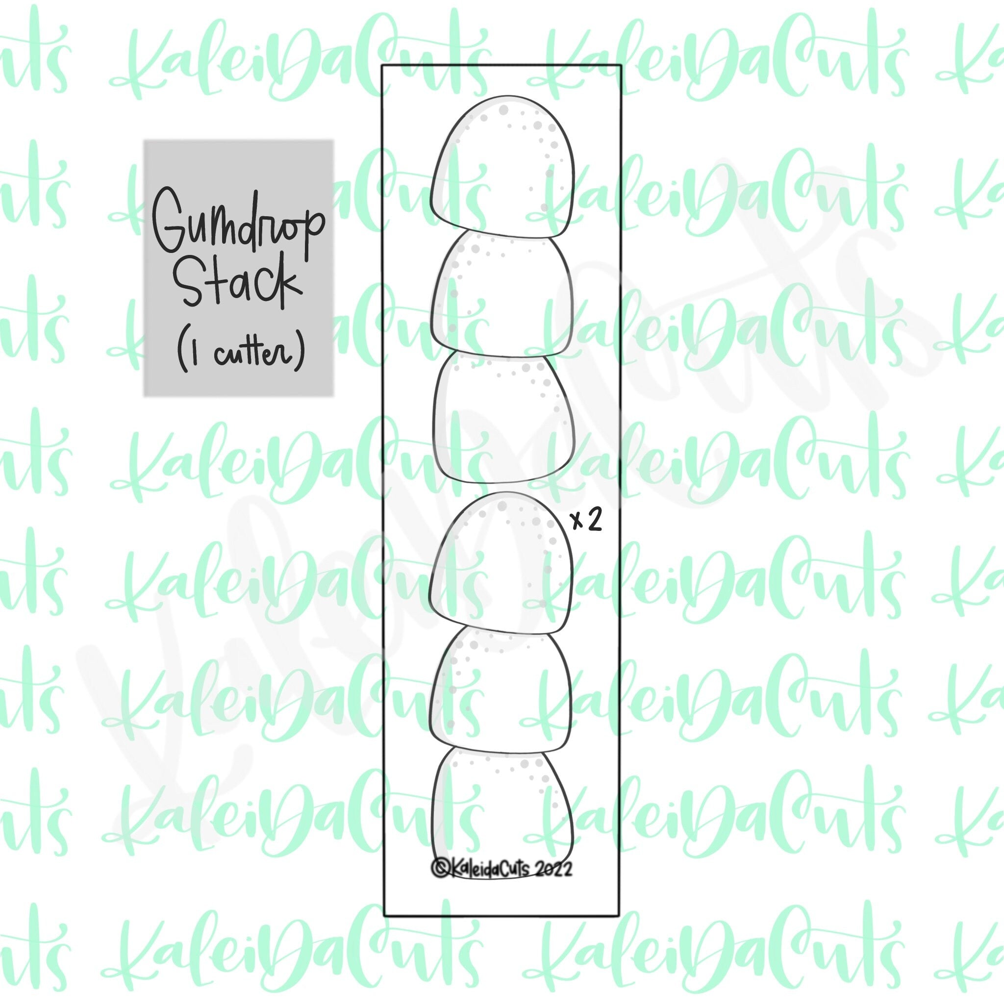 Sweet Gumdrop Stack Cookie Cutter – KaleidaCuts