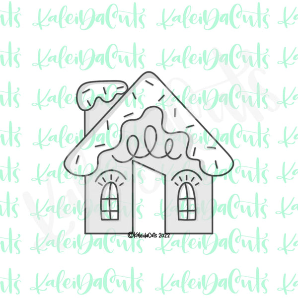 Gingerbread House Mug Hugger Cookie Cutter - KaleidaCuts