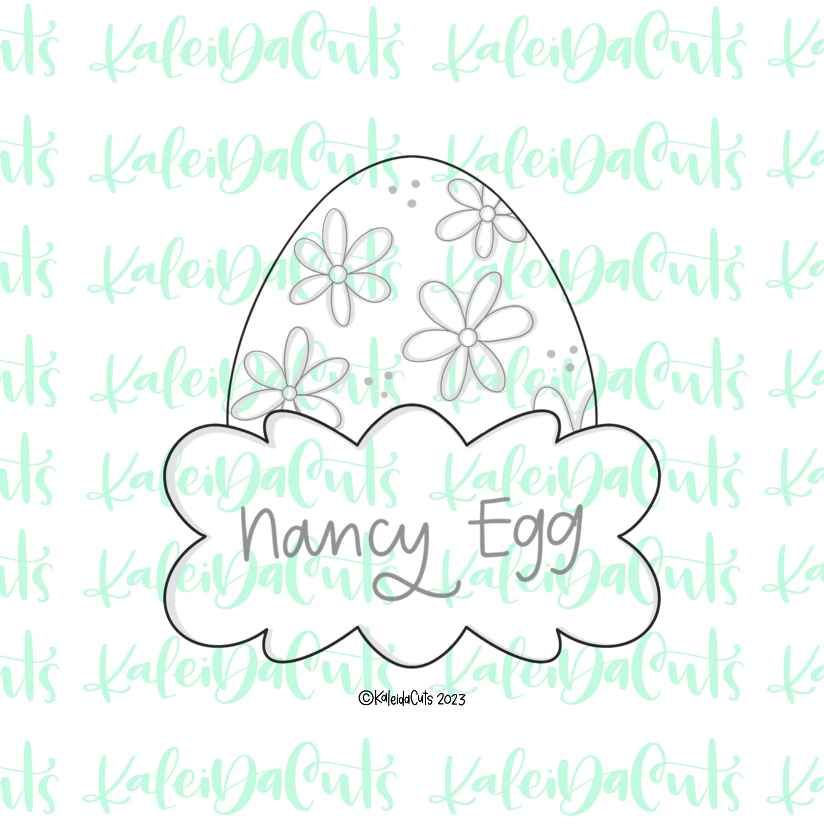 Nancy Egg Cookie Cutter – KaleidaCuts