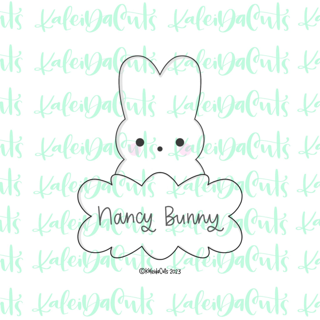 Nancy Marshmallow Bunny Cookie Cutter – KaleidaCuts