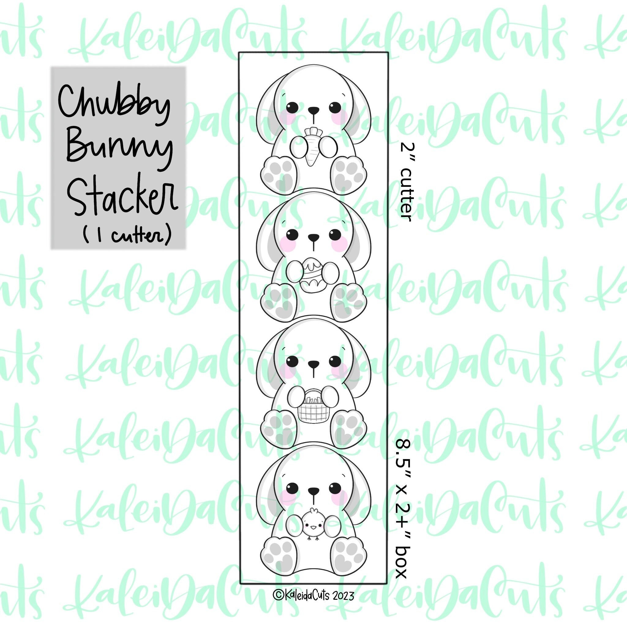 Chubby Bunny Stacker Cookie Cutter – KaleidaCuts