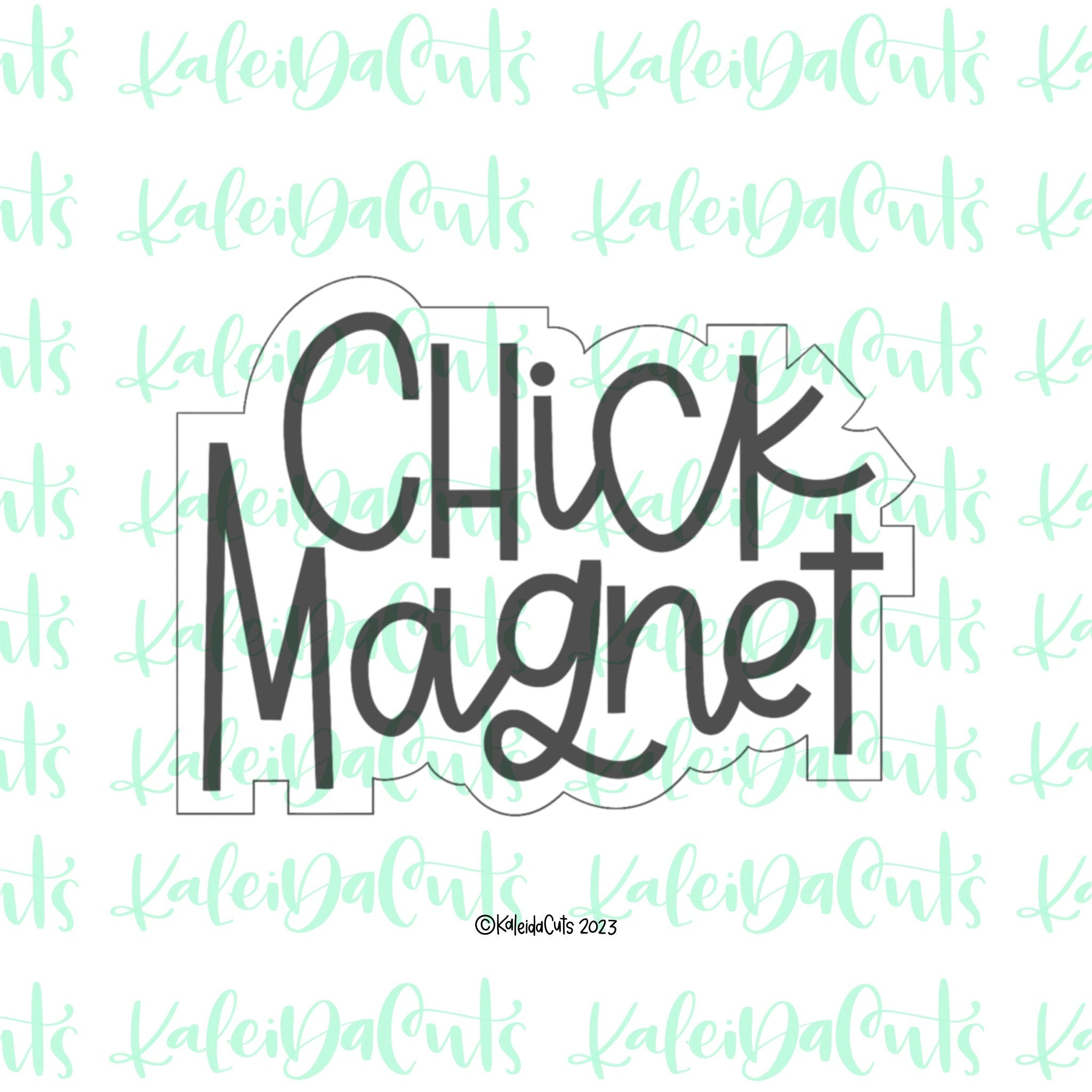 Chick Magnet Lettering Cookie Cutter – KaleidaCuts