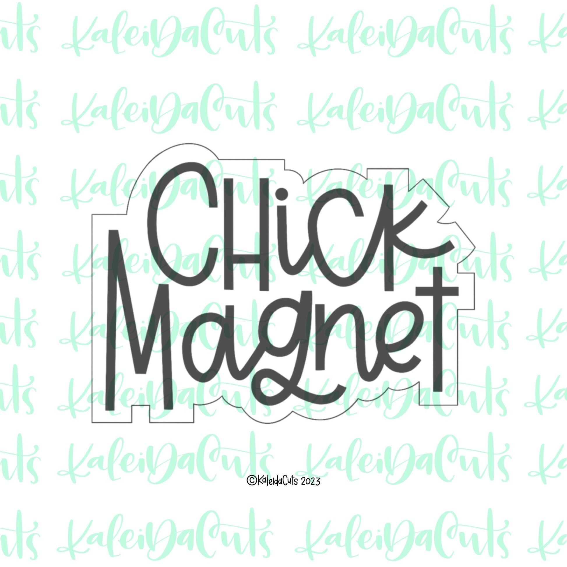 Chick Magnet Lettering Cookie Cutter – KaleidaCuts