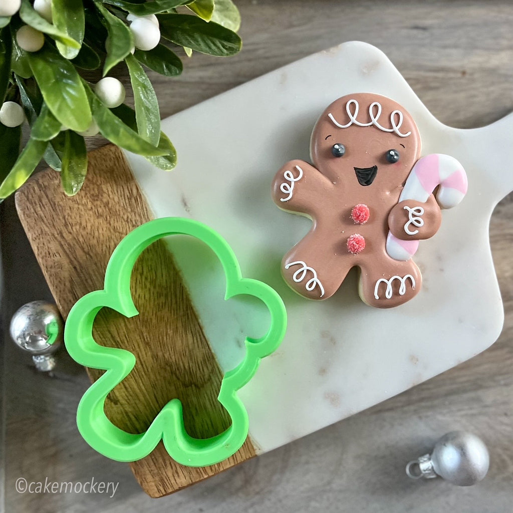Gingy with Candy Cane Cookie Cutter - KaleidaCuts