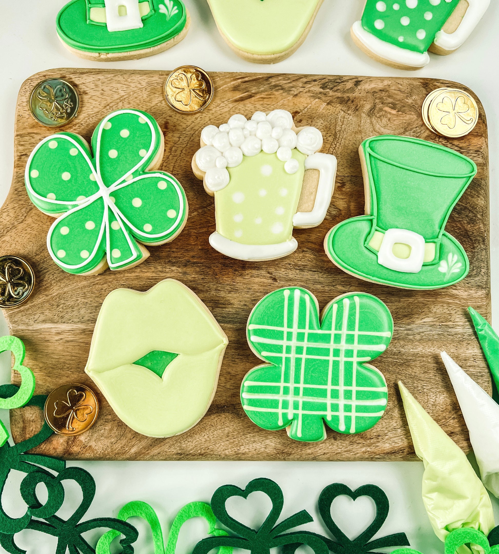 St. Patrick's Day Cookie Class (CC2C) Set of 4 Cookie Cutters – KaleidaCuts